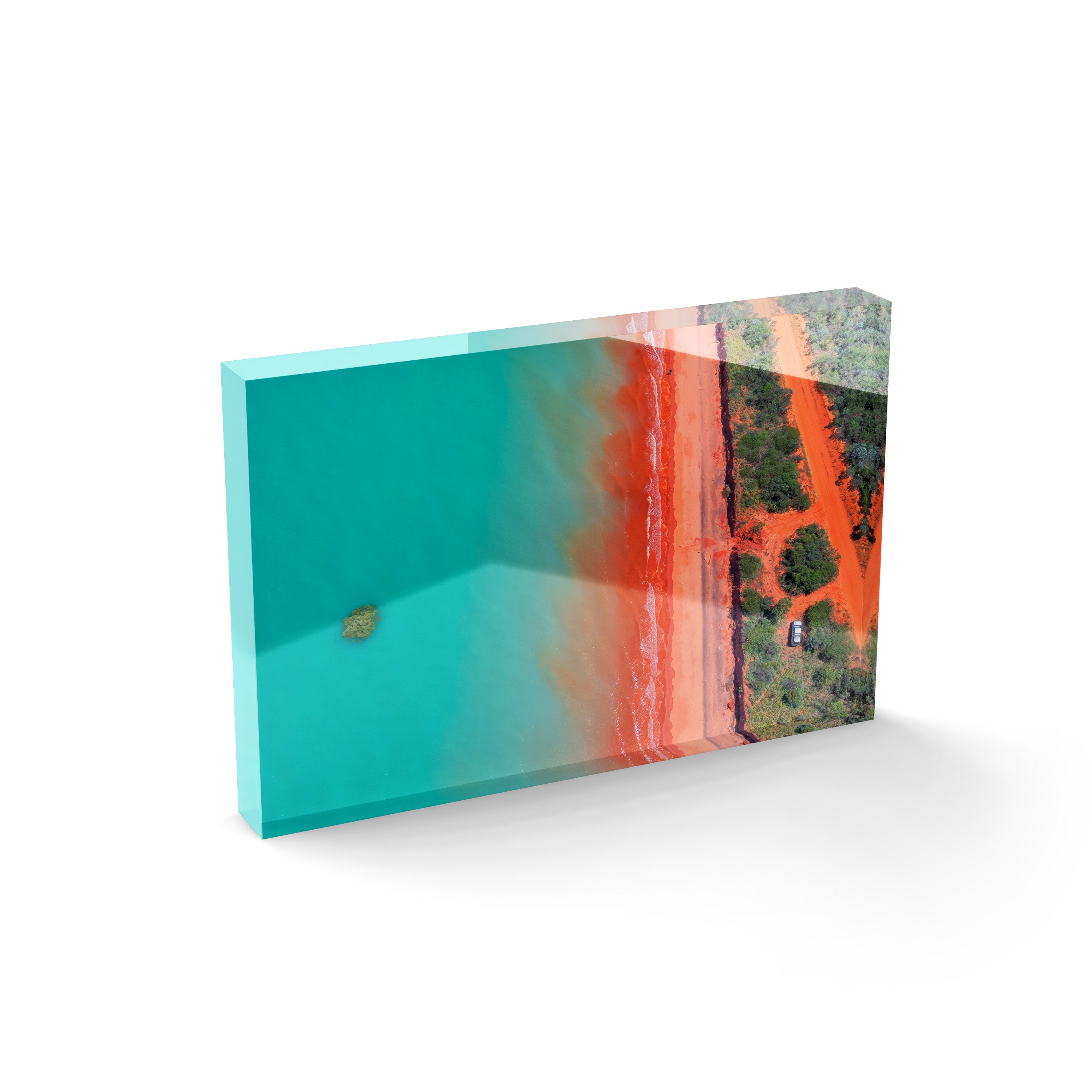 Roebuck Bay Aerial #3 - Acrylic ICE Block – one20above